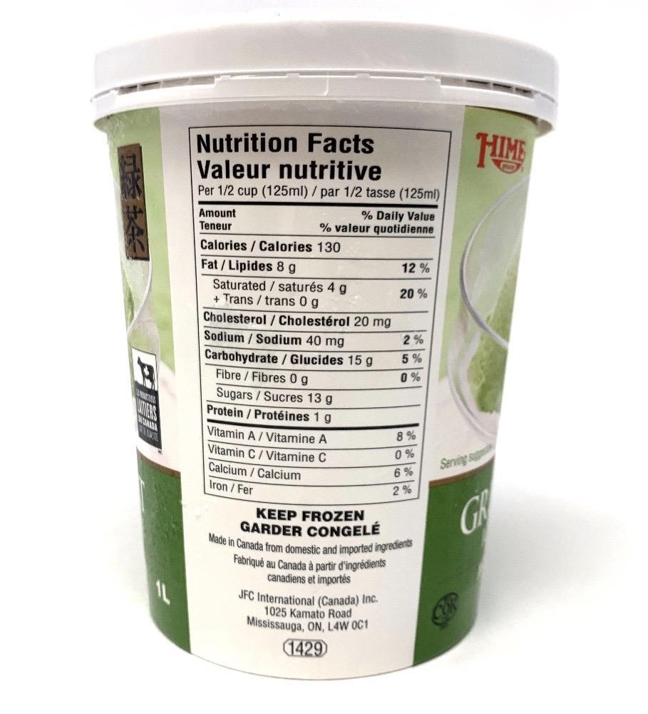 Hime Green Tea Ice Cream (1L) – Al Premium Food Mart - Eglinton